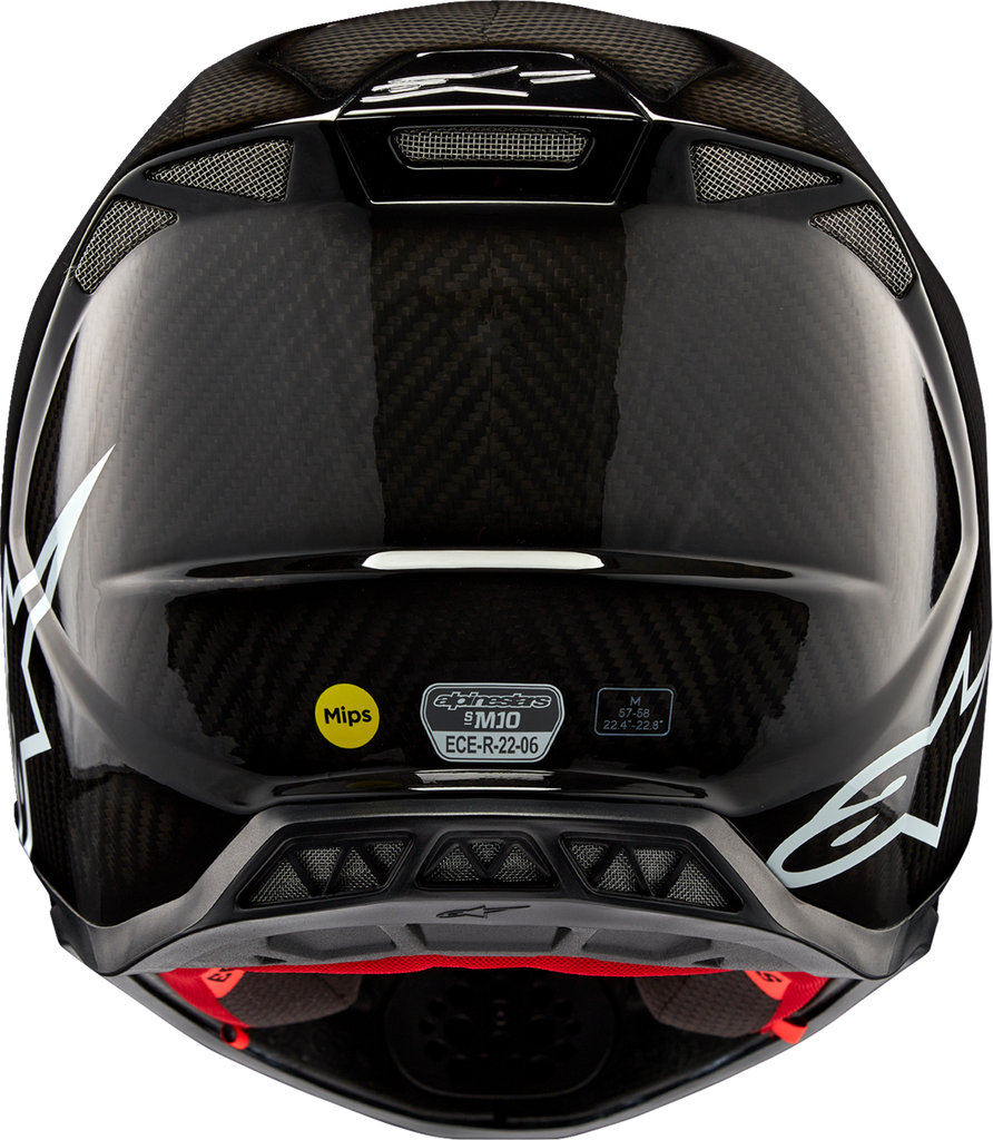 Alpinestars - Supertech M10 Helmet - Solid - MIPS® - Gloss Black Carbo ...