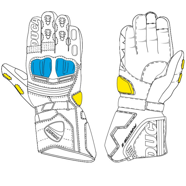 98108806 - Speed Evo C2 Fabric-leather gloves – Ducati Omaha