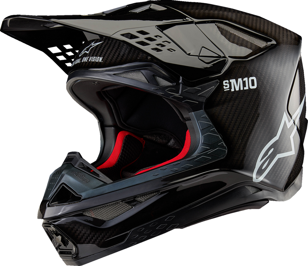 Alpinestars - Supertech M10 Helmet - Solid - MIPS® - Gloss Black Carbo ...