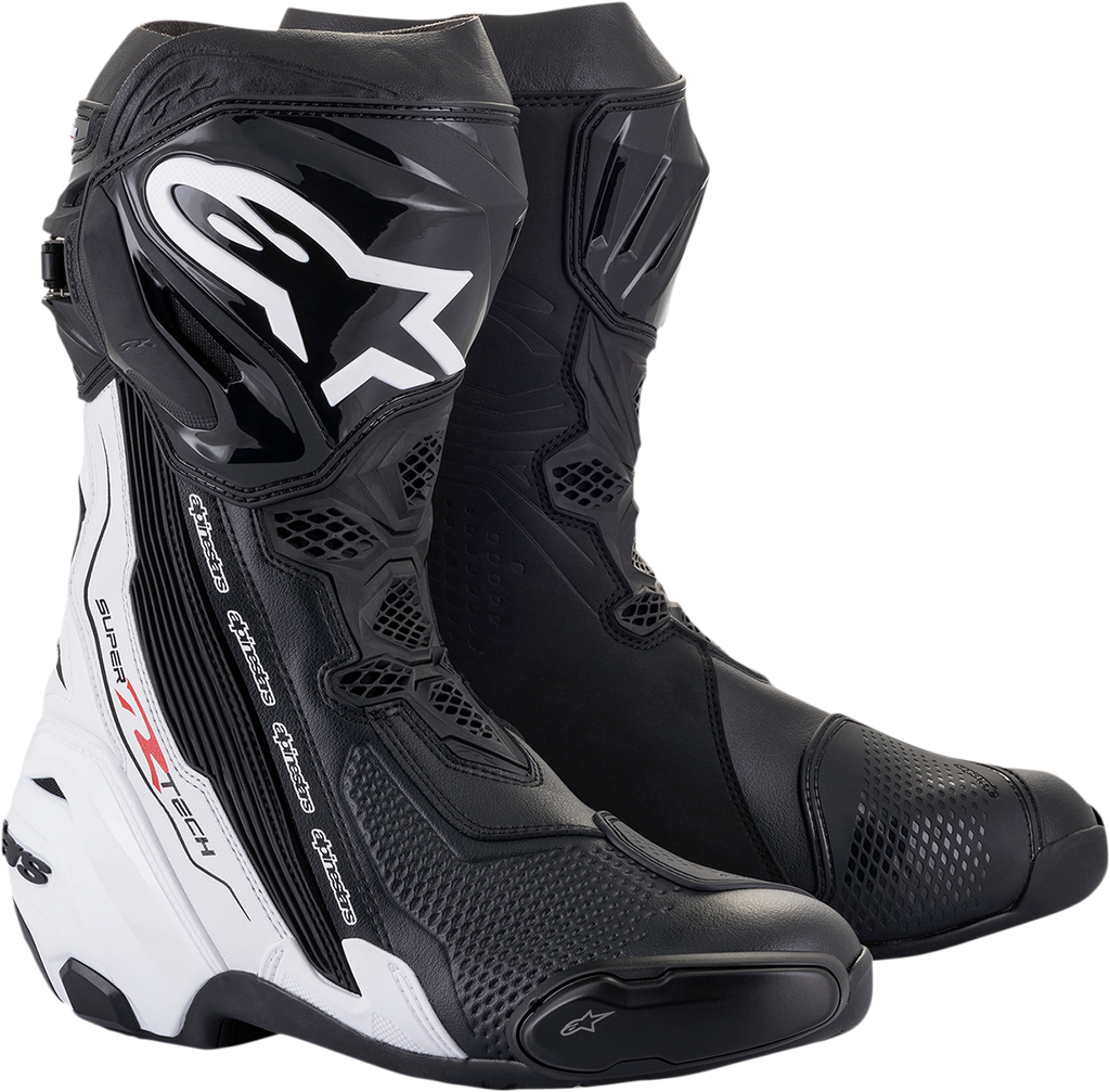 Alpinestars - Supertech R Boots - Black/White – Ducati Omaha