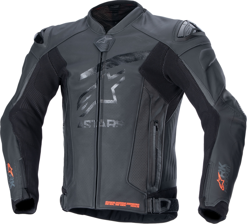 Alpinestars - GP Plus R v4 Rideknit® Leather Jacket - Black/Black ...