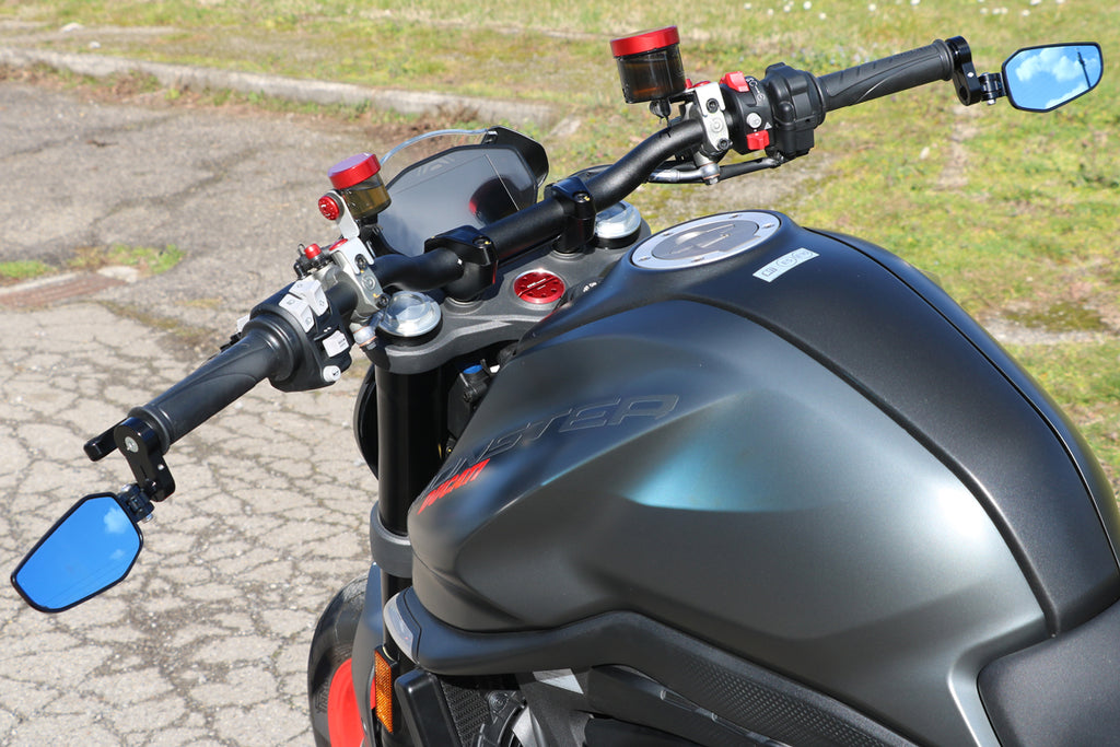 CNC Racing EVO Folding Bar End Mirrors – Ducati Omaha